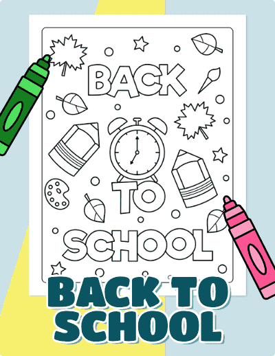 Free School Coloring Pages Print