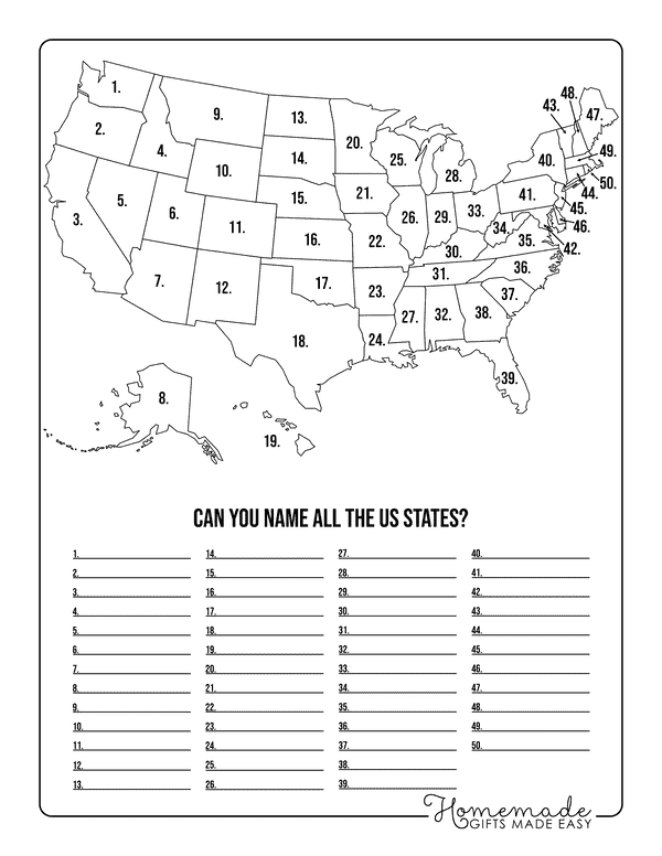 Midwest States Map Coloring Page