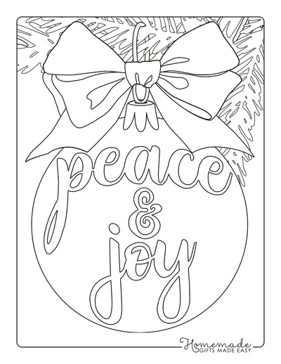 Printable Christmas Ornaments, Coloring Pages, & Blank Templates