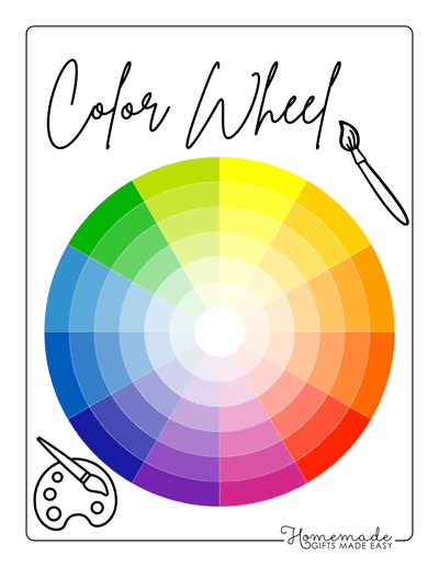 Discovering Complementary Colors (Free PDF Printable Color Wheel)