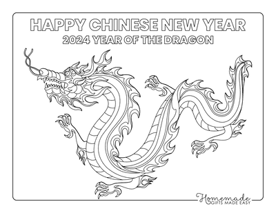 Free Dragon Coloring Pages for Kids & Adults
