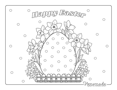Easter Egg Coloring Pages & Free Printable Templates