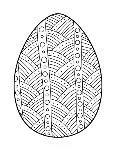 Easter Egg Coloring Pages & Free Printable Templates