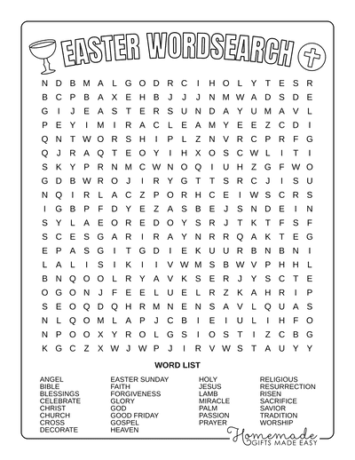 Best Easter Word Search Puzzles Free Printable PDFs