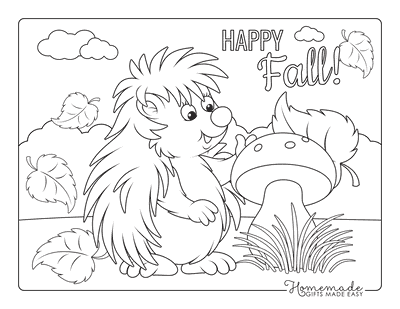 100 Autumn & Fall Coloring Pages