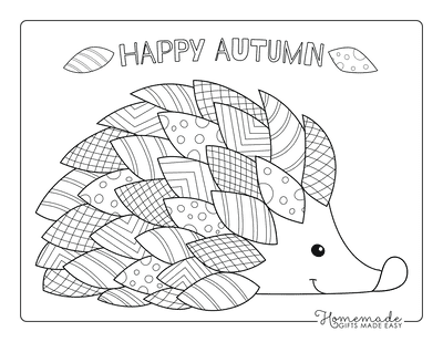 100 Autumn & Fall Coloring Pages