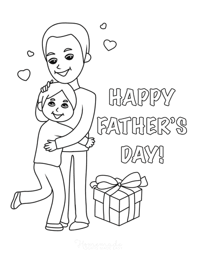 Happy Father's Day Coloring Pages for Kids