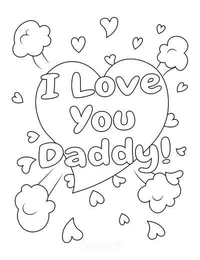 Happy Father's Day Coloring Pages for Kids