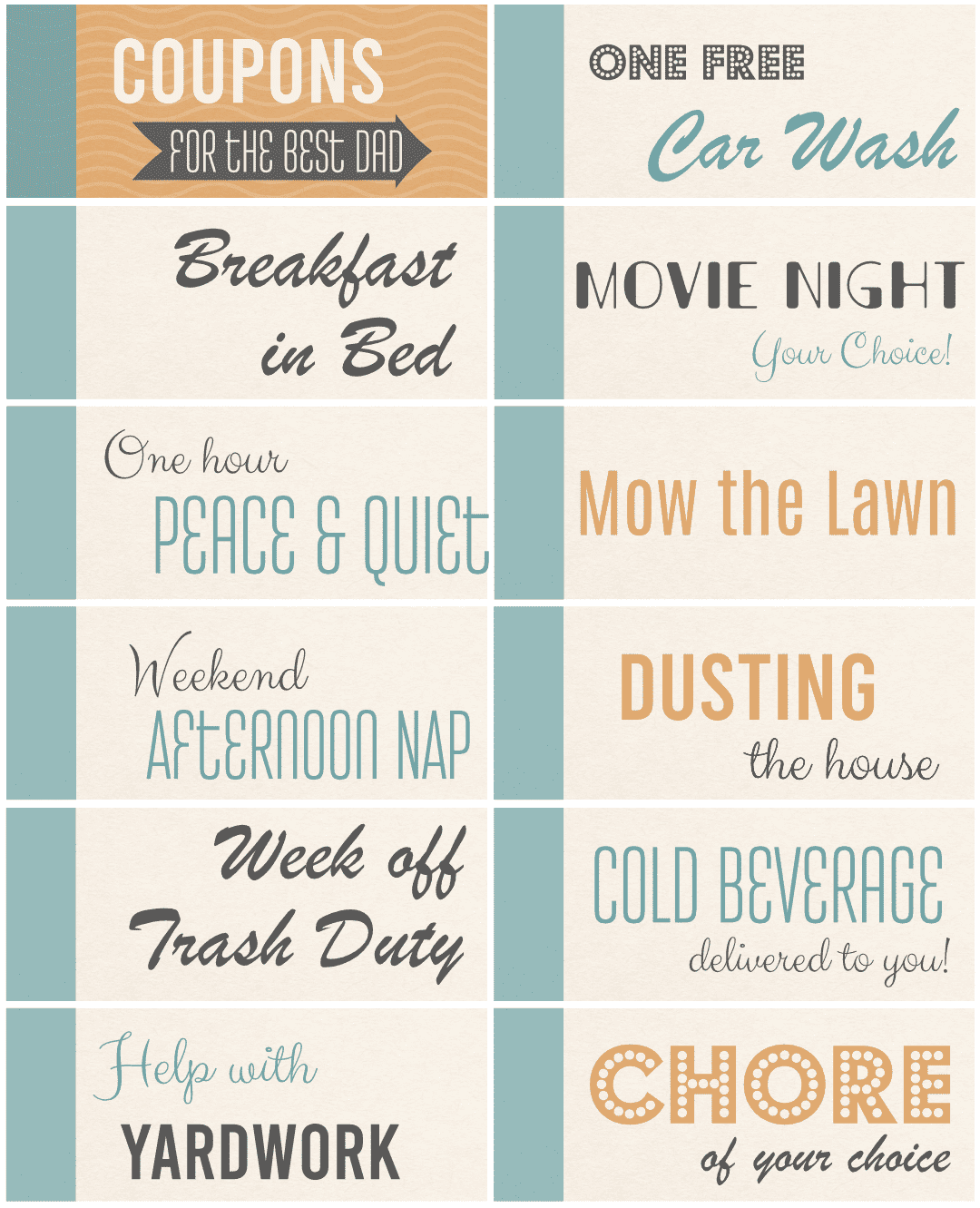 Free Printable Father s Day Coupons Your Dad Will Love