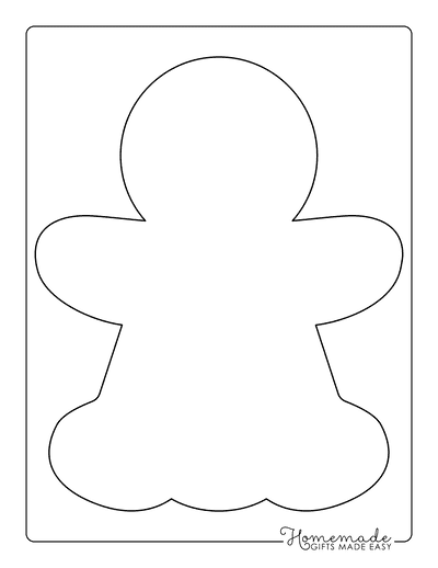 Free Printable Gingerbread Man Templates Coloring Pages