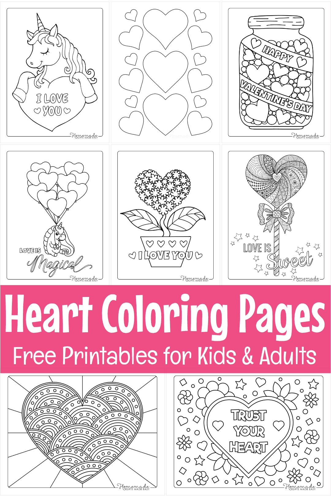 20 Free Printable Heart Templates, Patterns & Stencils