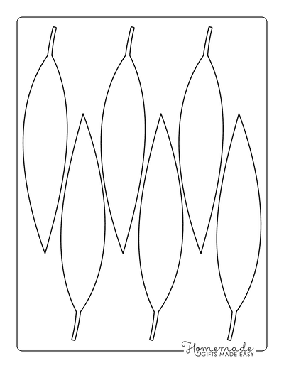 Free Leaf Templates - Printable Leaf Outlines for Kids Crafts