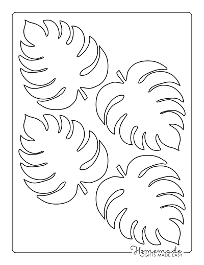 Free Printable Jungle Leaf Template