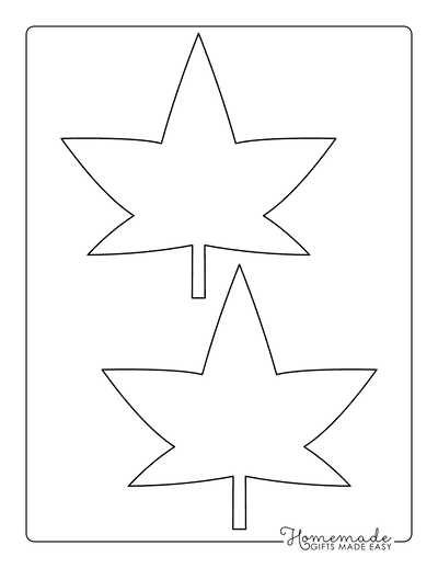 Free Leaf Templates - Printable Leaf Outlines for Kids Crafts