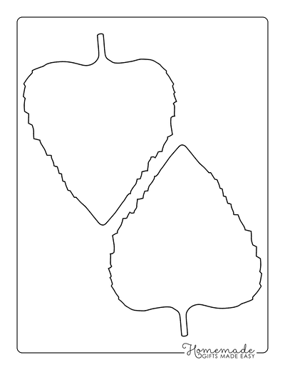Free Leaf Templates - Printable Leaf Outlines for Kids Crafts