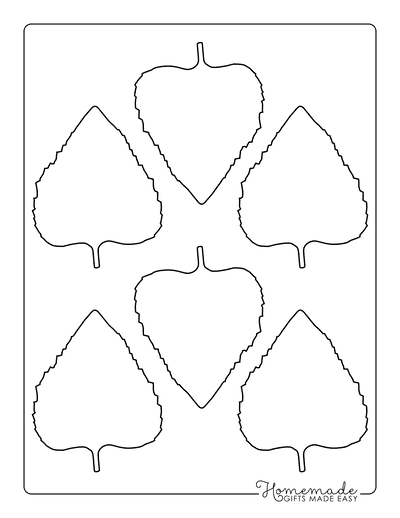 Free Leaf Templates - Printable Leaf Outlines for Kids Crafts