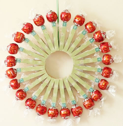 Make Your Own Advent Calendar With Clothespins Make Your Own Advent Calendar With Clothespins
