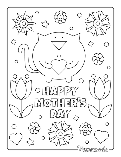75 Best Mother's Day Coloring Pages | Free Printable PDFs
