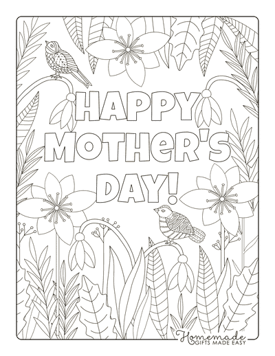 75 Best Mother's Day Coloring Pages | Free Printable PDFs