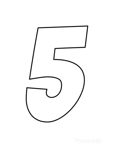 Free Printable Numbers for Crafts