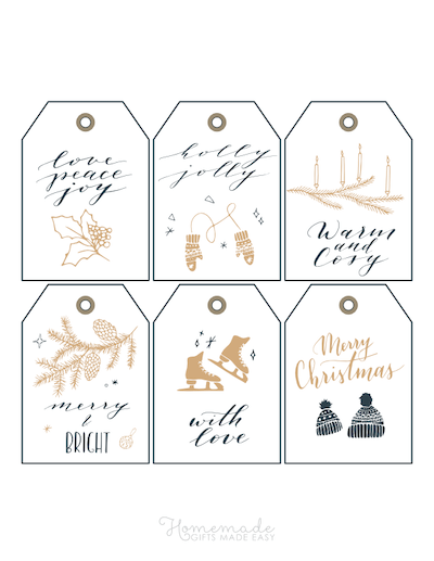 350+ Free Printable Christmas Tags | 54 Sets to Download