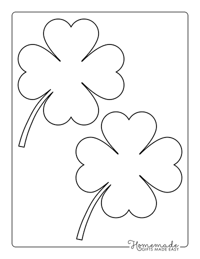 Free Printable Shamrock Templates - Small, Medium, Large