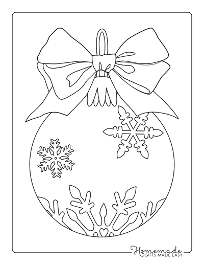 Printable Christmas Ornaments, Coloring Pages, & Blank Templates