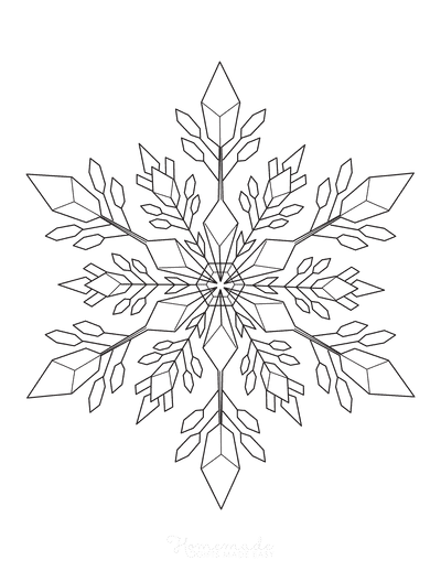 Best Snowflake Coloring Pages & Free Snowflake Templates