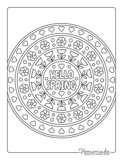 Free Printable Spring Coloring Pages