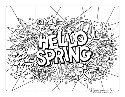 Free Printable Spring Coloring Pages