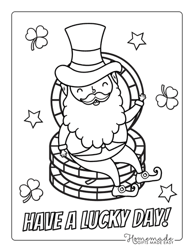 Free St Patrick's Day Coloring Pages for Kids & Adults