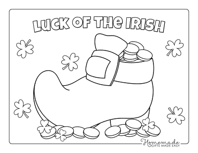 Free St Patrick's Day Coloring Pages for Kids & Adults