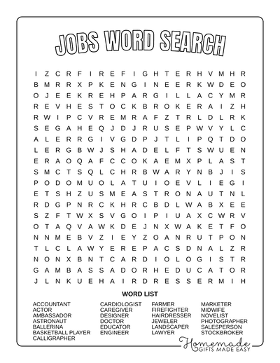30+ Free Word Search Printable Puzzles