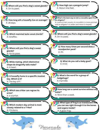 108 Animal Trivia Questions for Kids and Adults (with answers)