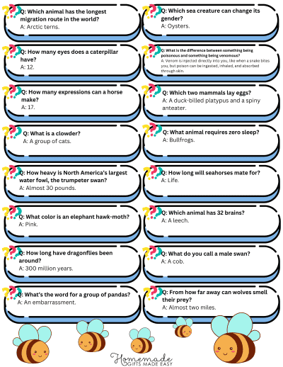 108 Animal Trivia Questions for Kids and Adults (with answers)