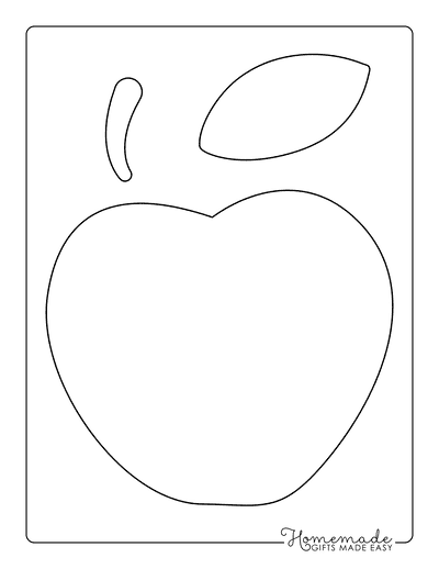 Free Printable Apple Template (Downloadable PDFs)