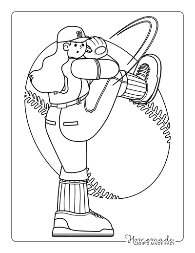 Free Baseball Coloring Pages (PDF Printables)