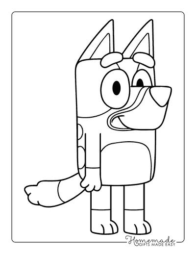 Bluey Coloring Pages (Free Printable PDFs)