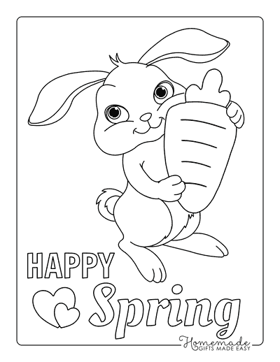 Free Printable Rabbit and Bunny Coloring Pages