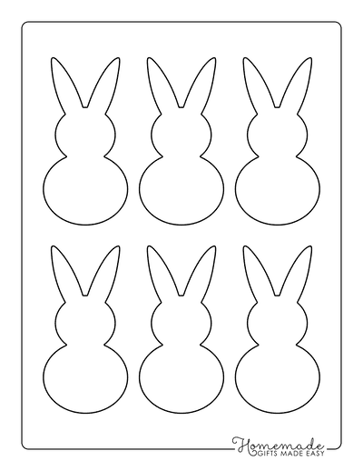 Free Printable Bunny Templates for Spring & Easter Crafts