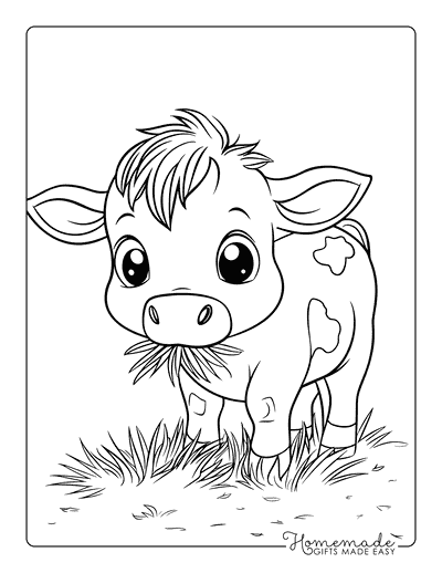 Free Cow Coloring Pages for Kids & Adults (PDF Printables)