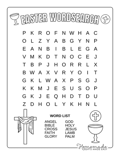 Best Easter Word Search Puzzles for Kids