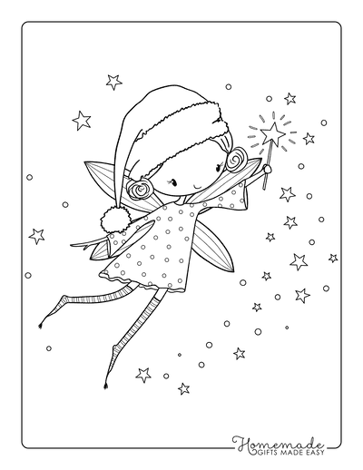 Free Printable Fairy Coloring Pages