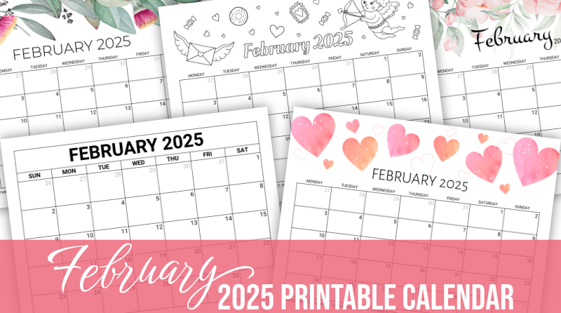 February 2025 Calendar Printable with Holidays