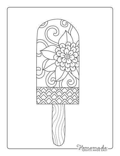 Ice Cream Coloring Pages for Kids & Adults