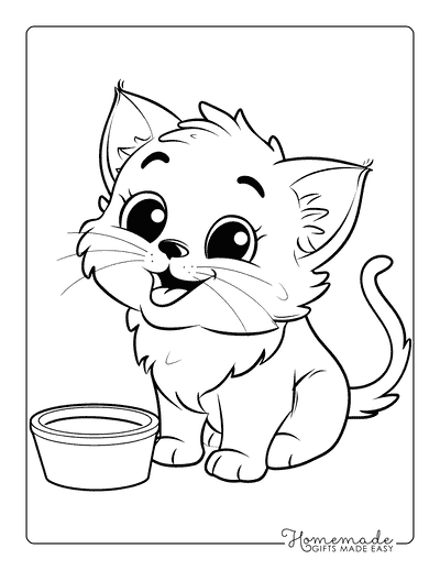 Free Kitten Coloring Pages for Kids & Adults (PDF Printables)