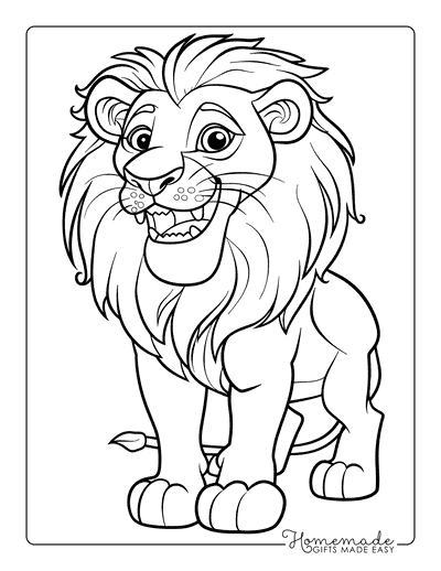 Free Lion Coloring Pages for Kids and Adults (Printable PDFs)