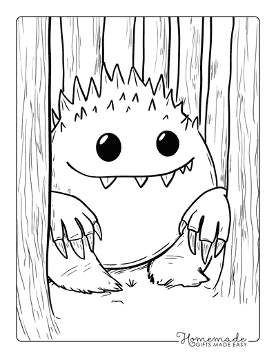 Free Monster Coloring Pages (Printable PDF)