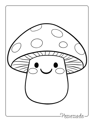Free Mushroom Coloring Pages for Kids and Adults (PDF Printables)