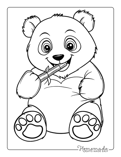 Free Printable Panda Coloring Pages for Kids